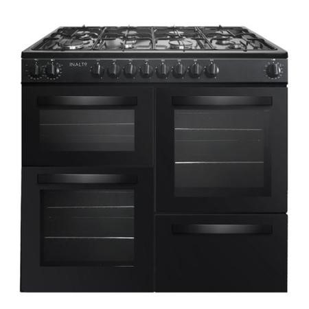 Inalto 100cm Dual Fuel Range Cooker - Black IR100DFMCB | Appliances Direct