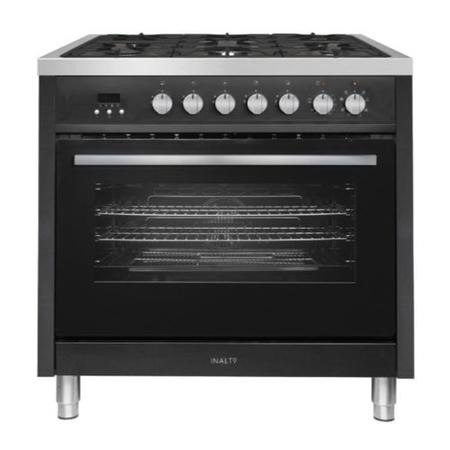 Refurbished Inalto 90cm Dual Fuel Range Cooker - Black A1/IR90DFB ...