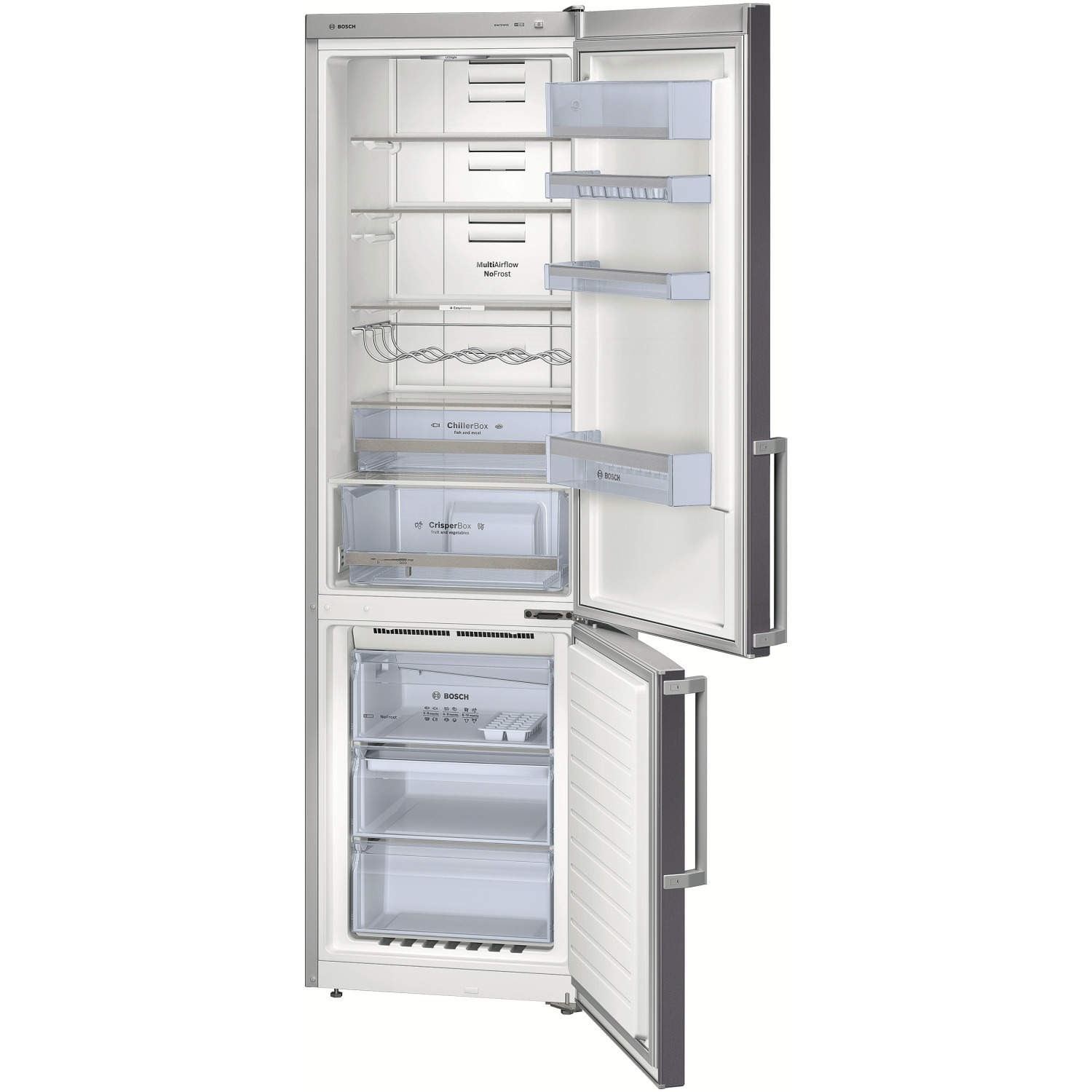 Bosch KGN39XC32 Frost Free Multiflow Freestanding Fridge Freezer In ...