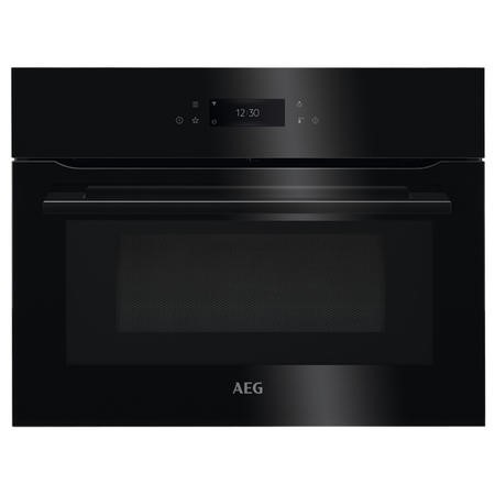 AEG CombiQuick Built-in Combination Microwave Oven with Grill - Black ...