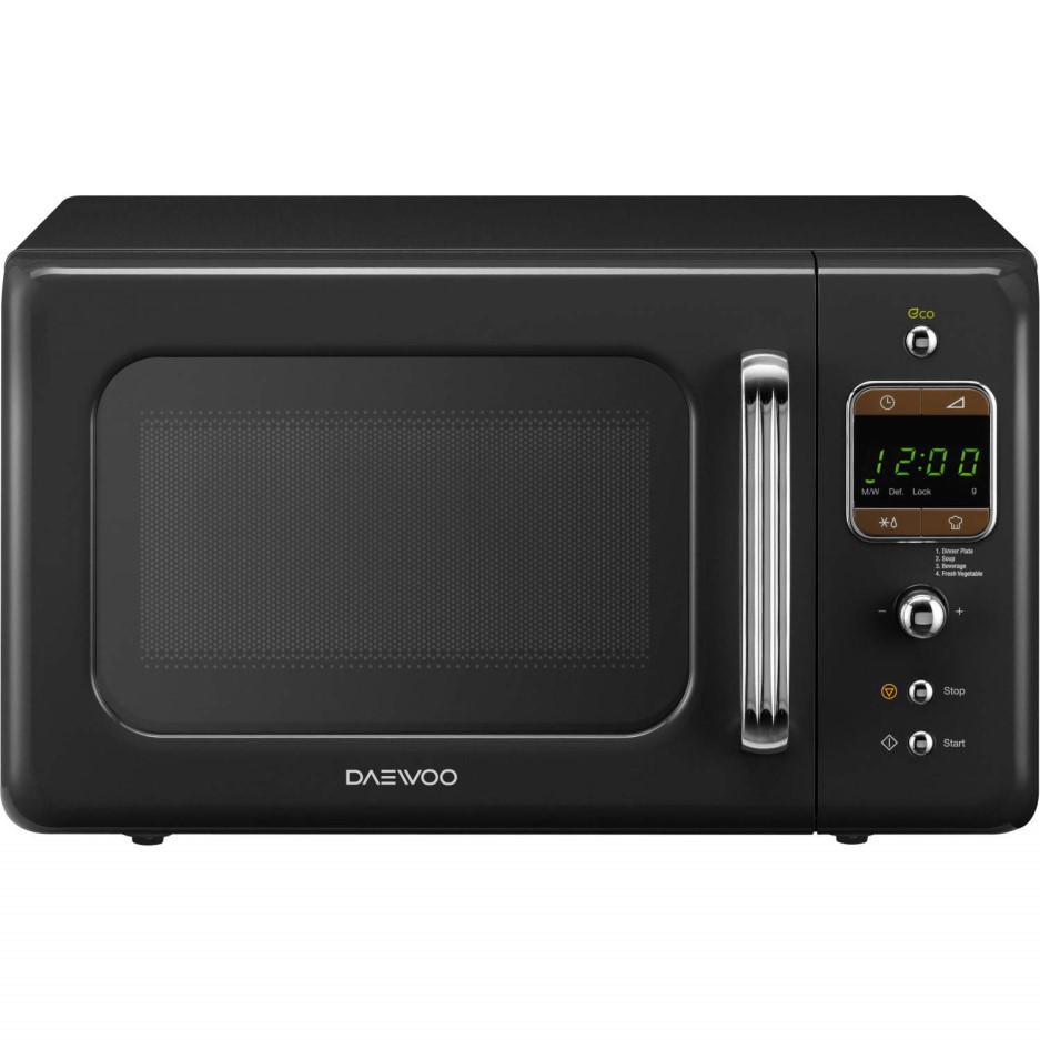 Daewoo KOR7LBKB 20L 800W Freestanding Microwave in Black | Appliances ...