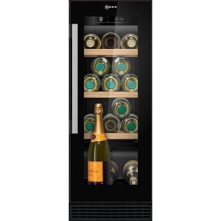Neff 21 Bottle Capacity Single Zone Built in Wine Cooler - Black ...