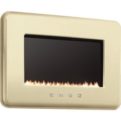 Smeg L30FABCR 50s Retro Style Natural Gas Wall Fire in Cream ...