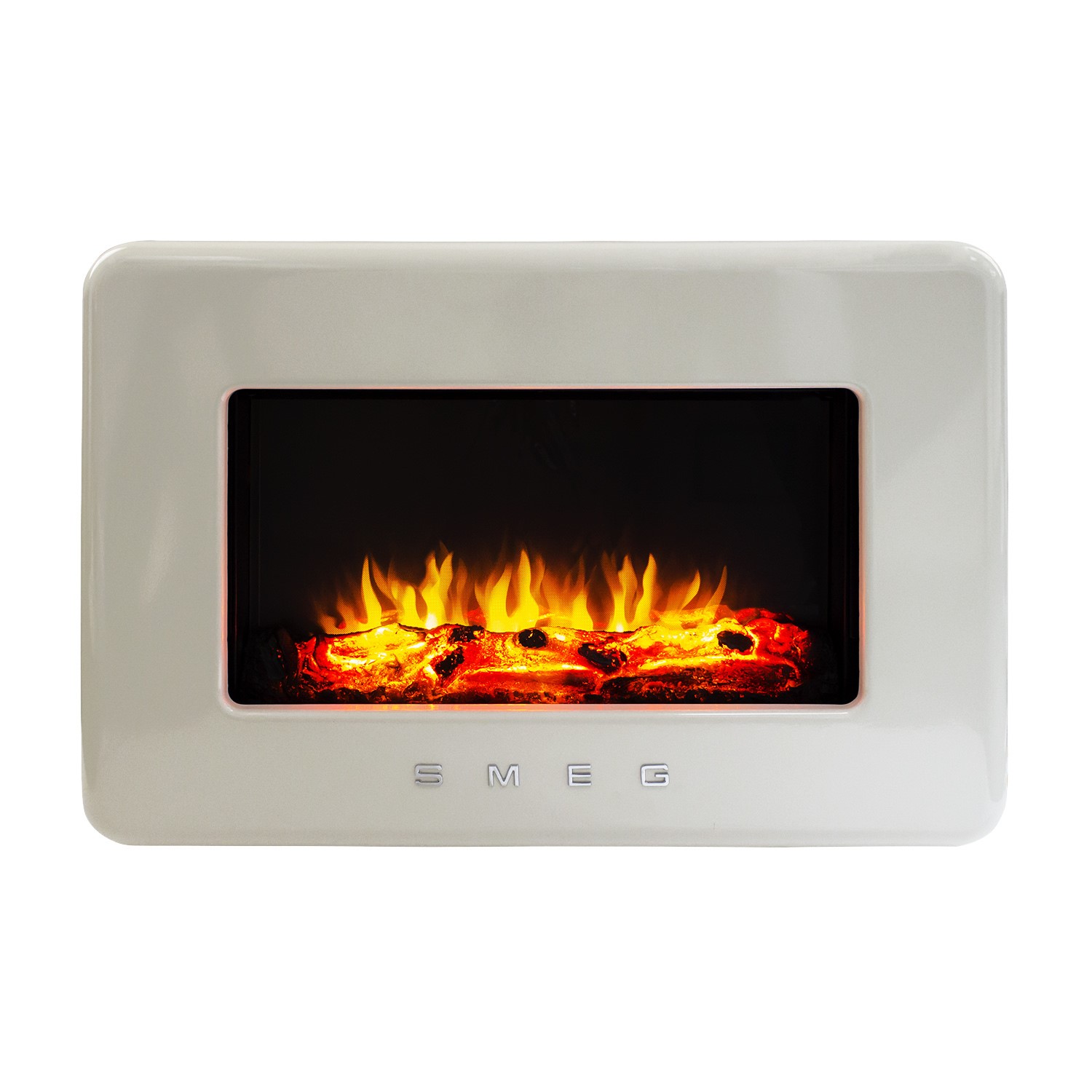 Smeg Modern Wall Mount Electric Fire - Cream L30FABECR | Appliances Direct