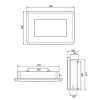 Smeg Modern Wall Mounted Electric Fire - Red Retro Style L30FABERE ...