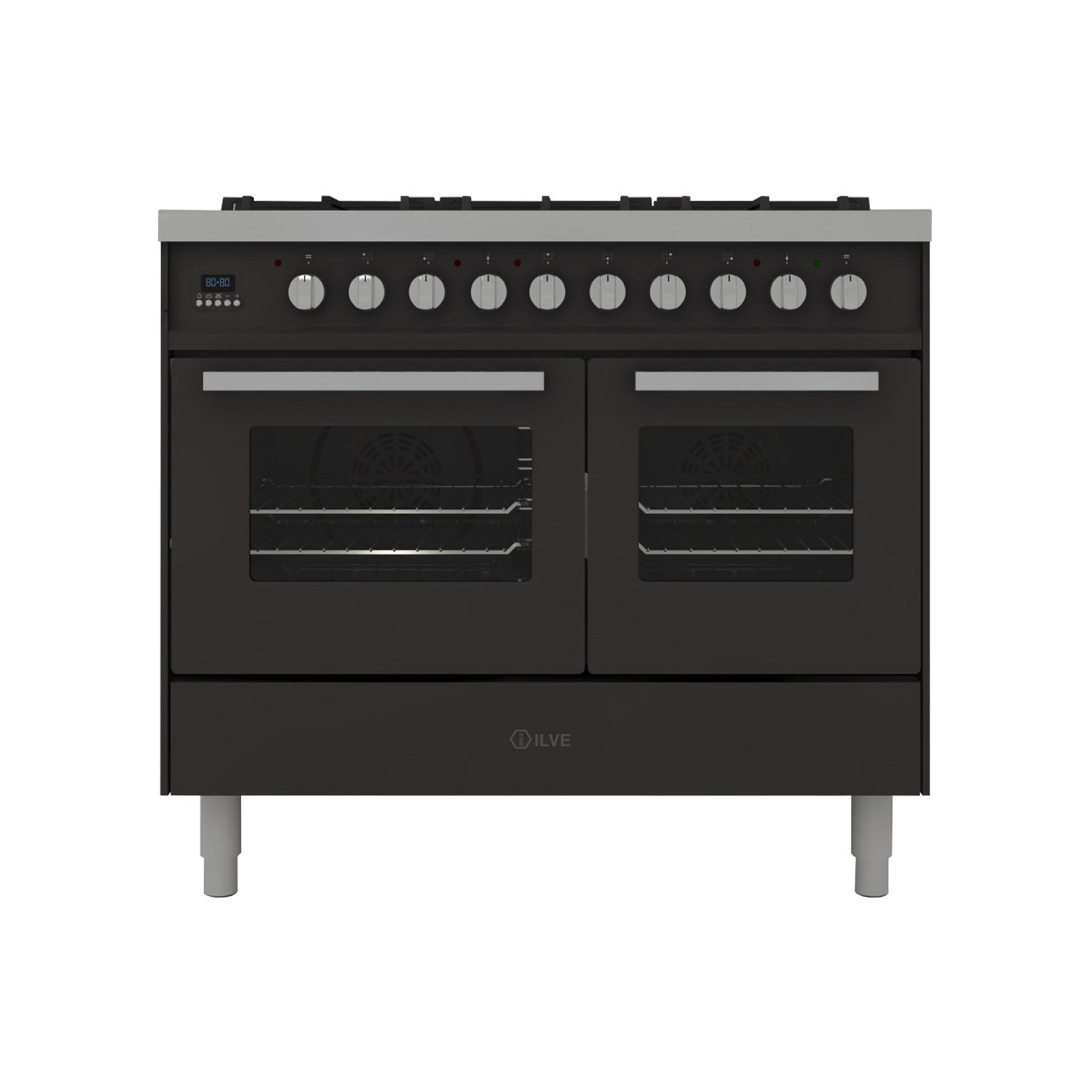 Ilve Torino 100cm Dual Fuel Range Cooker - Matt Graphite LD106WMPMG ...
