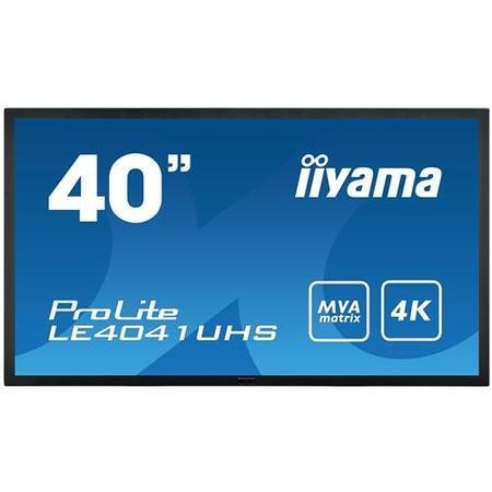 40" Black LED Large Format Display 4K UHD 350cd/m 12/7 Operation ...