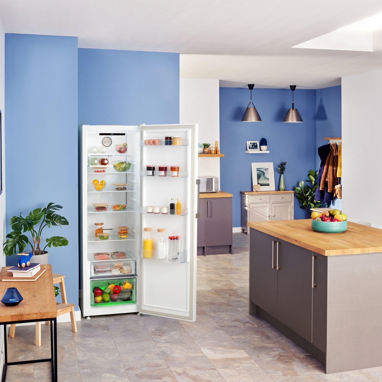 Beko 365 Litre Tall Freestanding Larder Fridge - White LNP4686LVW ...