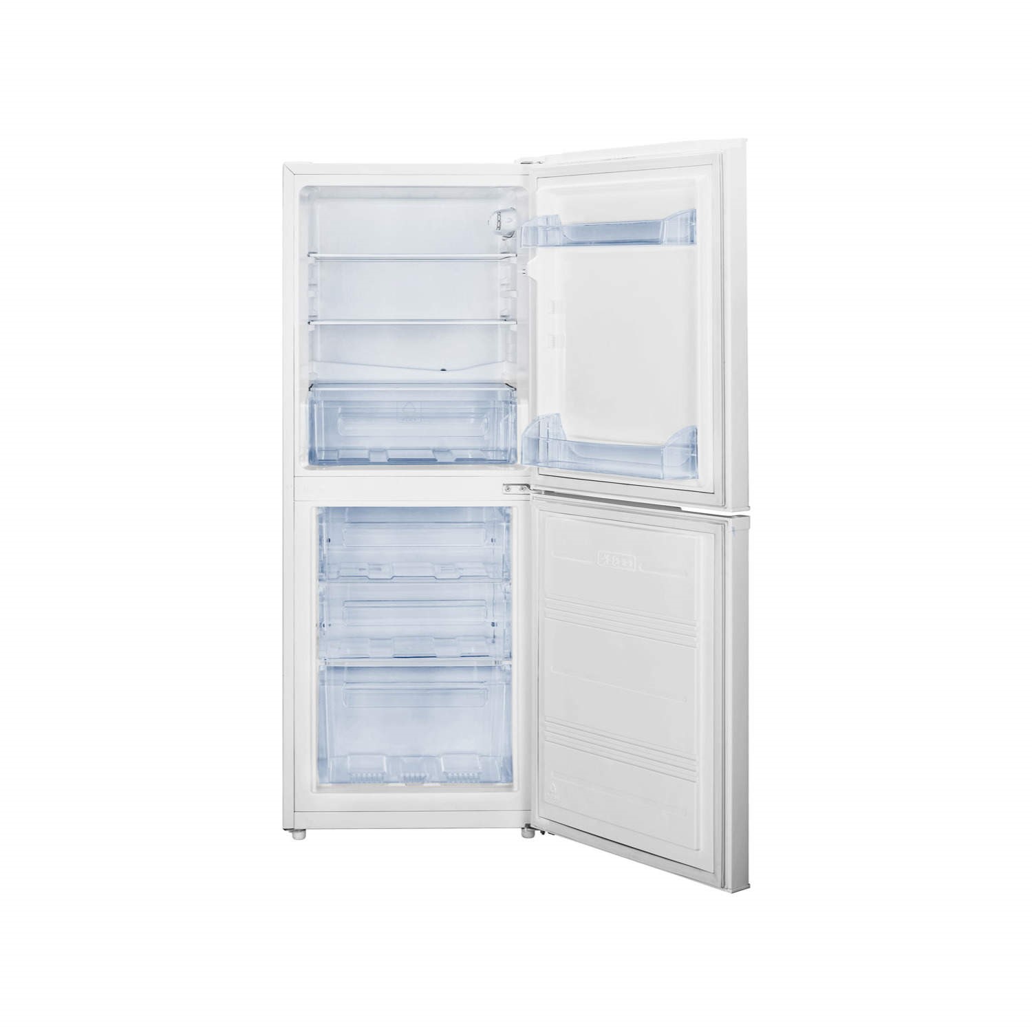 Fridgemaster MC55180FF Freestanding 50-50 Fridge Freezer White ...