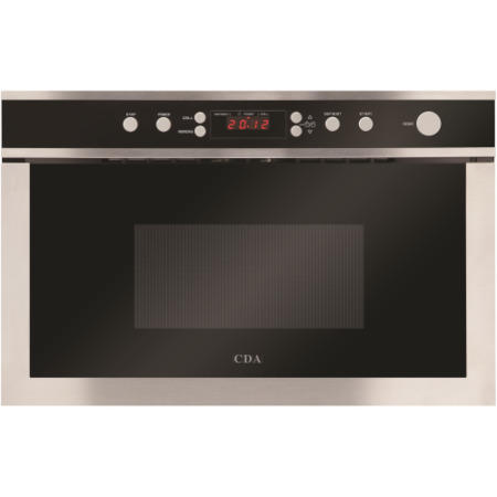 CDA MC61SS 750W Stainless Steel & Black Built-in Microwave Oven ...