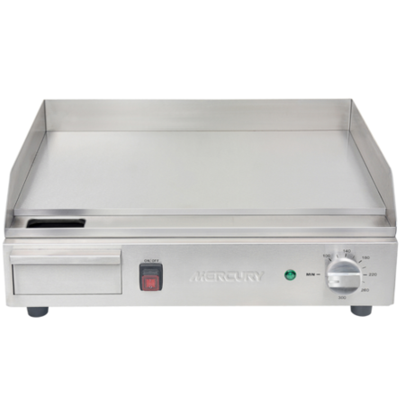 MEG-20A Mercury 20" 500mm Wide Countertop Griddle Heavy Duty Stainless ...