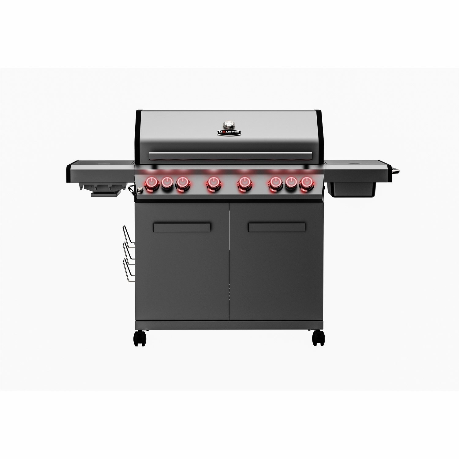Monster Grill MG6BBQHDF2 6 Burner BBQ Gas BBQ Grill with Side Burner ...