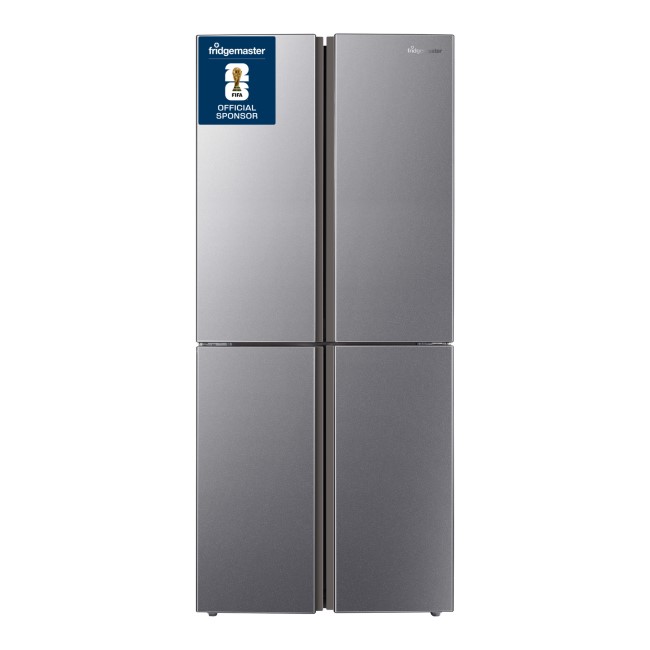 Fridgemaster 427 Litre Four Door American Fridge Freezer - Silver ...
