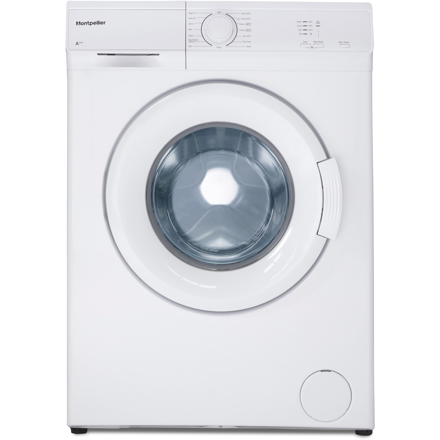 Montpellier MW6001P 6kg 1000rpm Freestanding Washing Machine - White ...