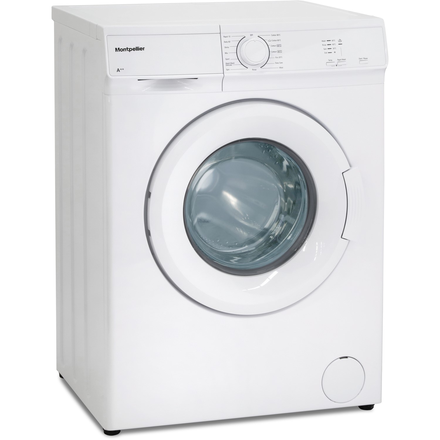 Montpellier MW6001P 6kg 1000rpm Freestanding Washing Machine - White ...