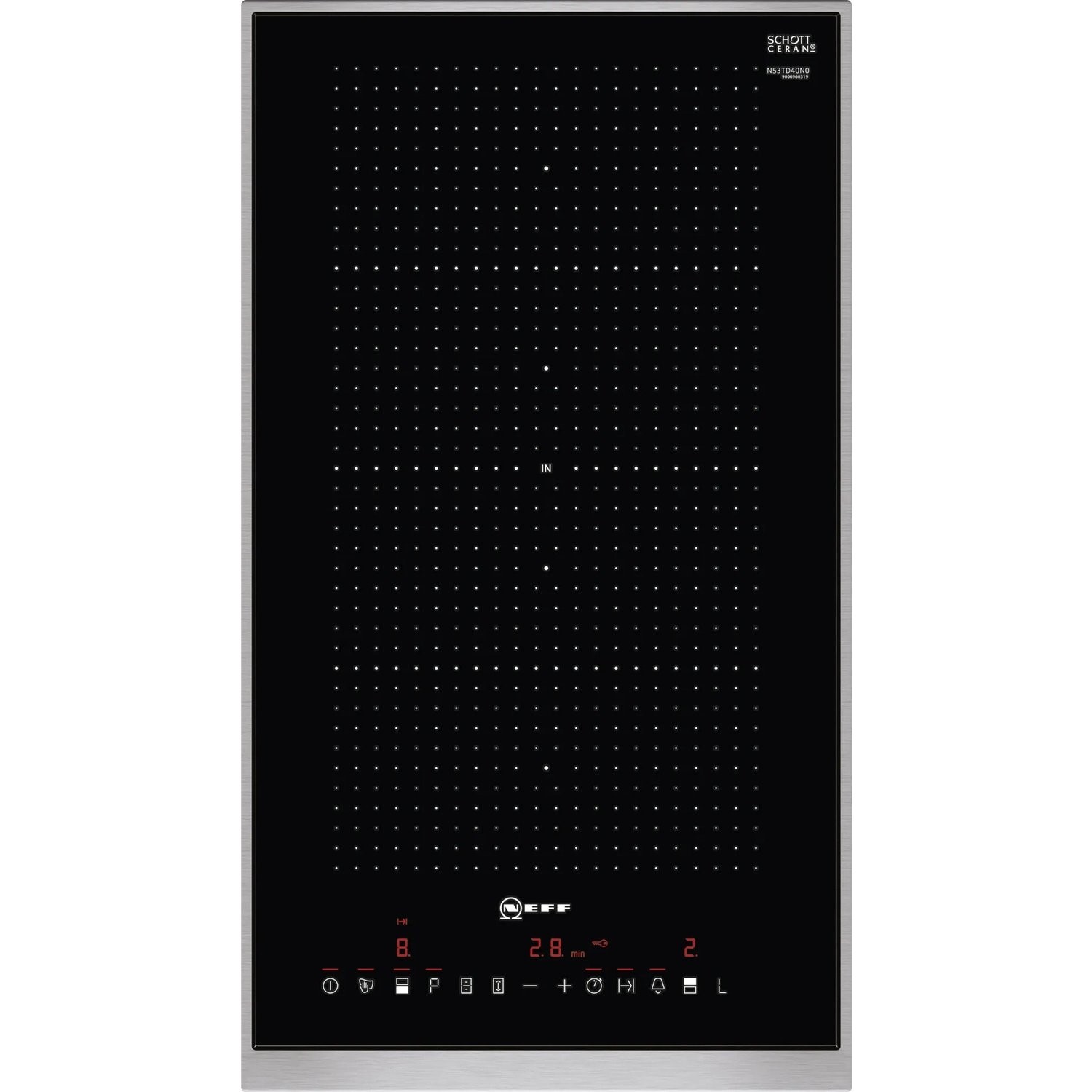 Neff N70 30cm 2 Zone Domino Induction Hob with FlexInduction Zone ...