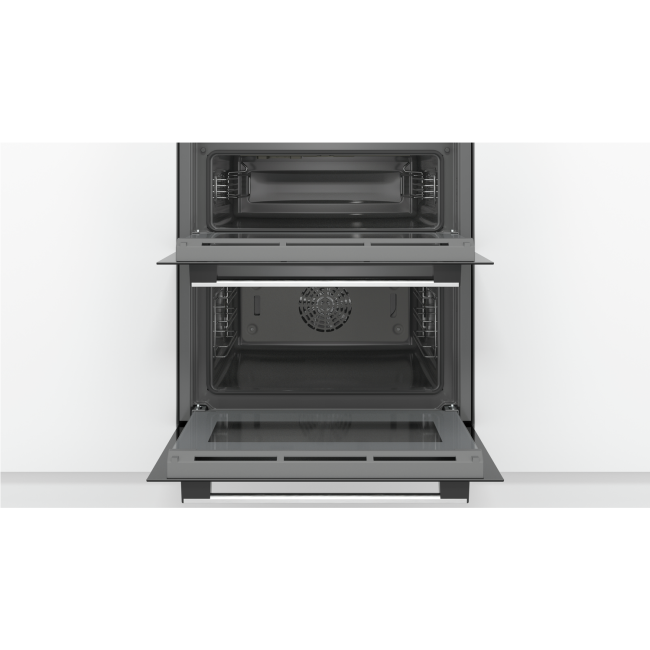 Bosch Series 4 Built Under Electric Double Oven Stainless Steel NBS533BS0B Appliances Direct