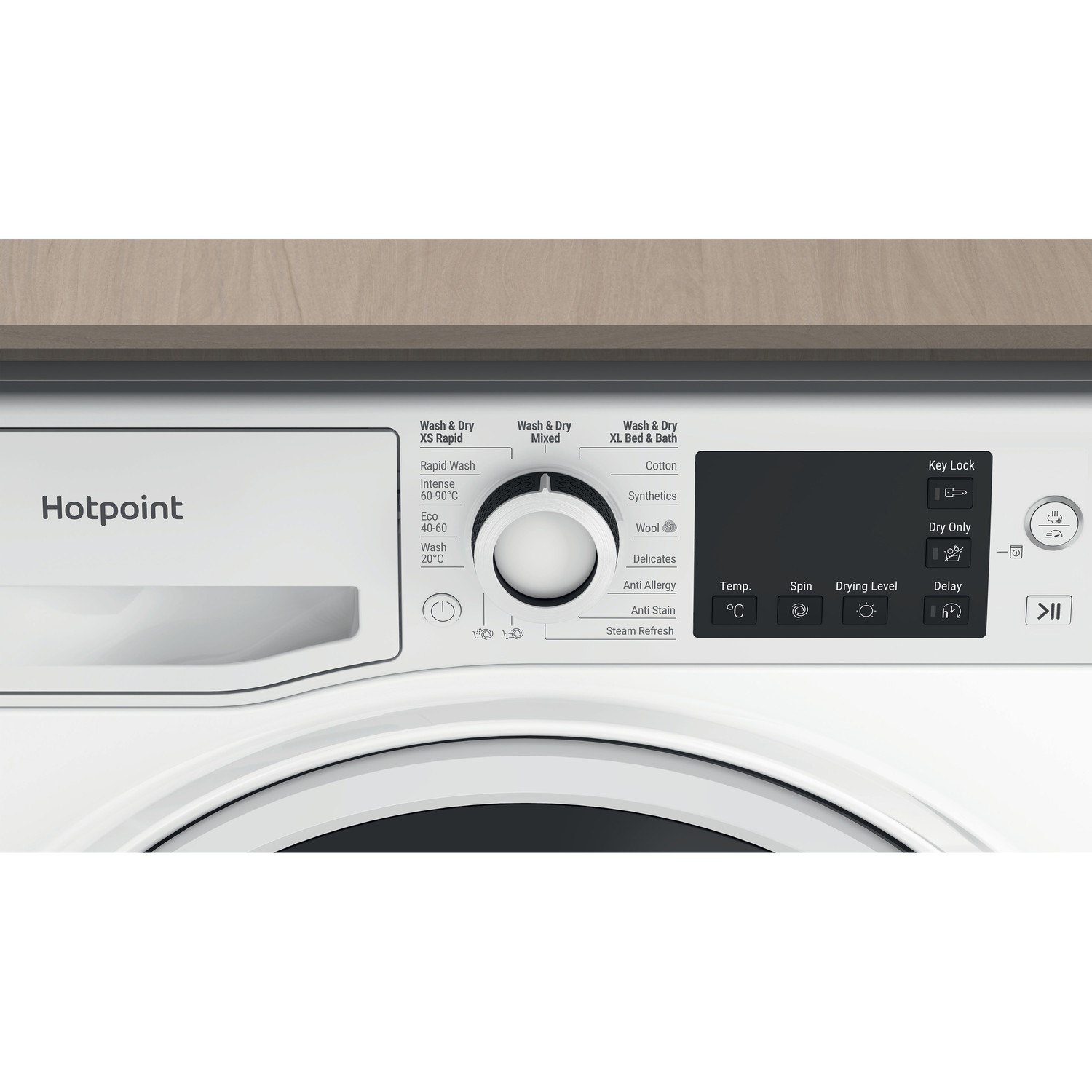 Hotpoint Anti-stain 11kg Wash 7kg Dry 1600rpm Washer Dryer - White ...