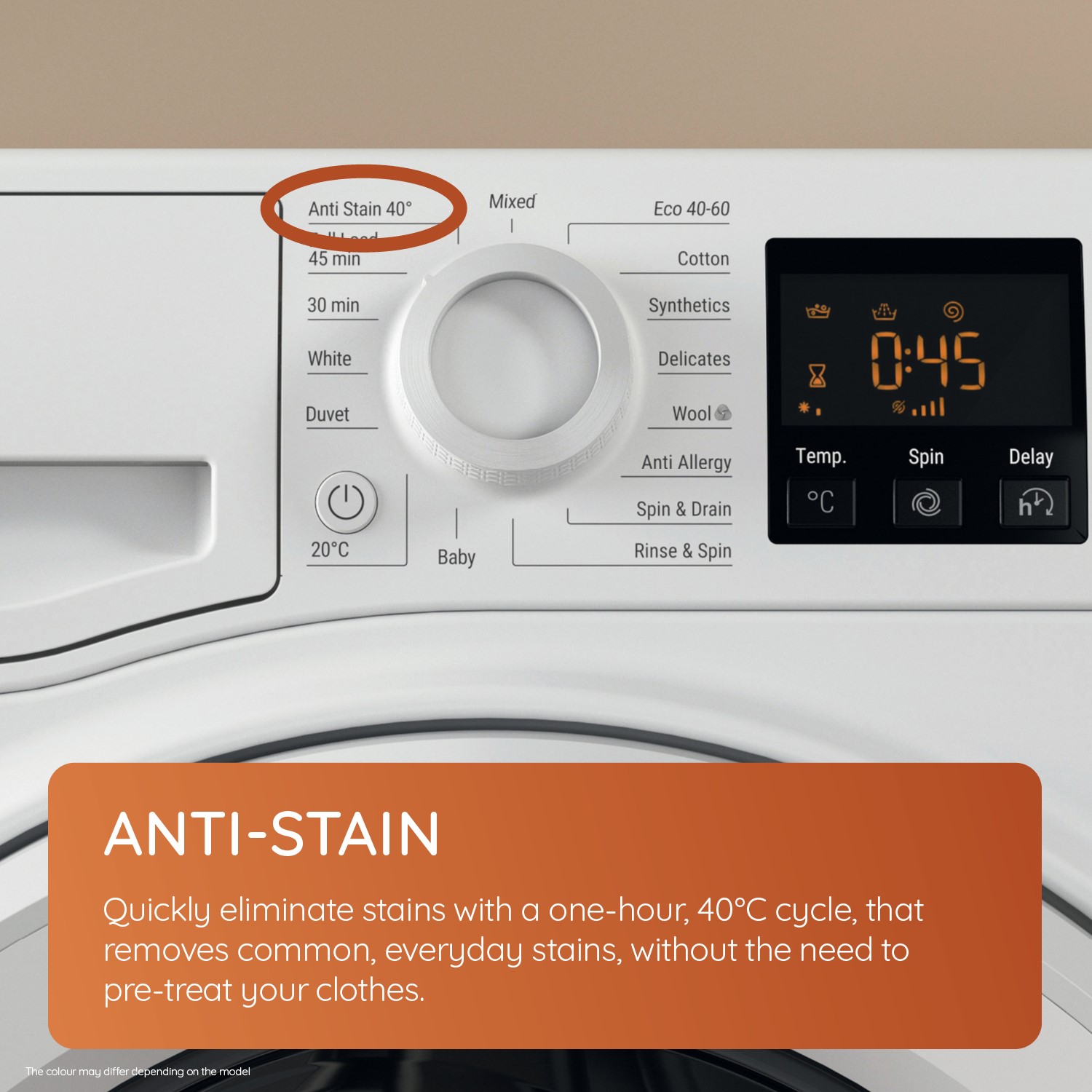 Hotpoint AntiStain 10kg 1400rpm Washing Machine - White NSWM1046WUK ...