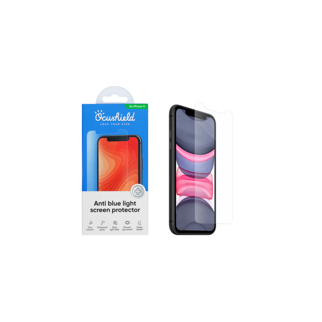 Ocushield Anti Blue Light Tempered Glass Screen Protector for iPhone 11 ...