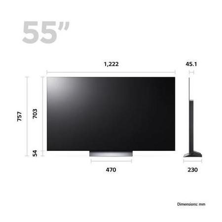 LG OLED evo C3 55" 4K Smart TV OLED55C36LC | Appliances Direct