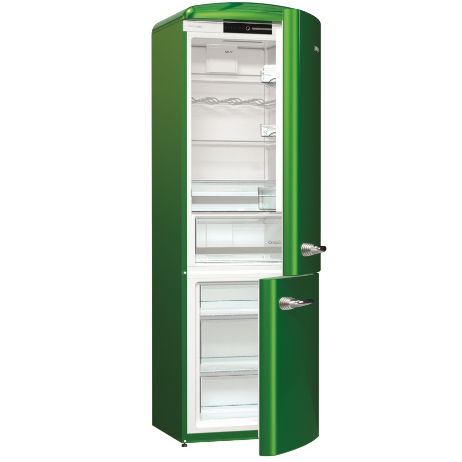 Gorenje ORK193GR Retro Freestanding Fridge Freezer - 194 cm - Right ...