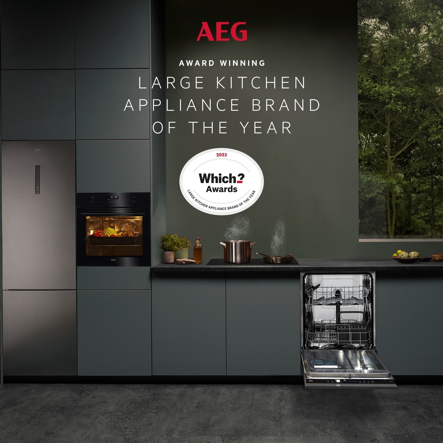 AEG 5000 Series 271 Litre 70/30 Integrated Fridge Freezer OSC5S181ES ...