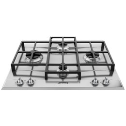 Smeg P1640X Linea Stainless Steel 4 Burner 60cm Gas Hob | Appliances Direct