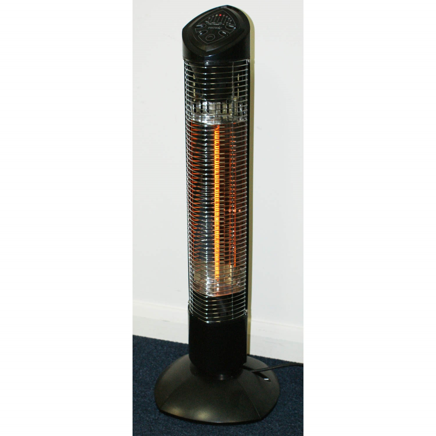 Provic P2000 900w Halogen Tower Heater with Remote IP55 Rated ...