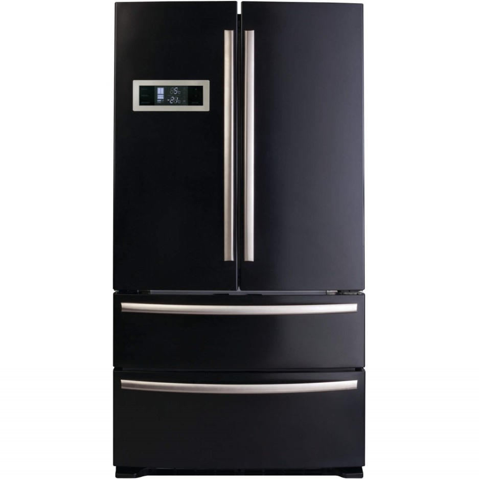 CDA PC87BL American Style Two Door Two Drawer Freestanding Fridge ...