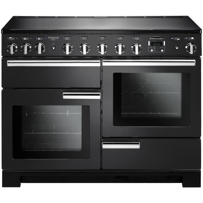 Rangemaster Professional Deluxe 110cm Induction Range Cooker - Black ...