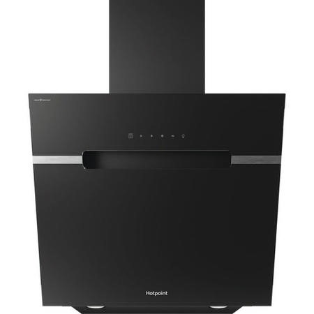 Hotpoint 60cm Angled Chimney Cooker Hood - Black PHVS61FLTDPK ...