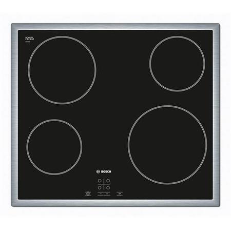 Bosch PKE645D17E 59cm Touch Control Four Zone Ceramic Hob - Black ...