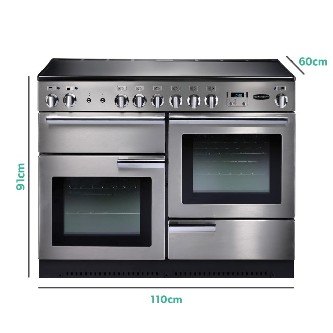 Rangemaster Professional Plus 110cm Electric Range Cooker - Stainless ...