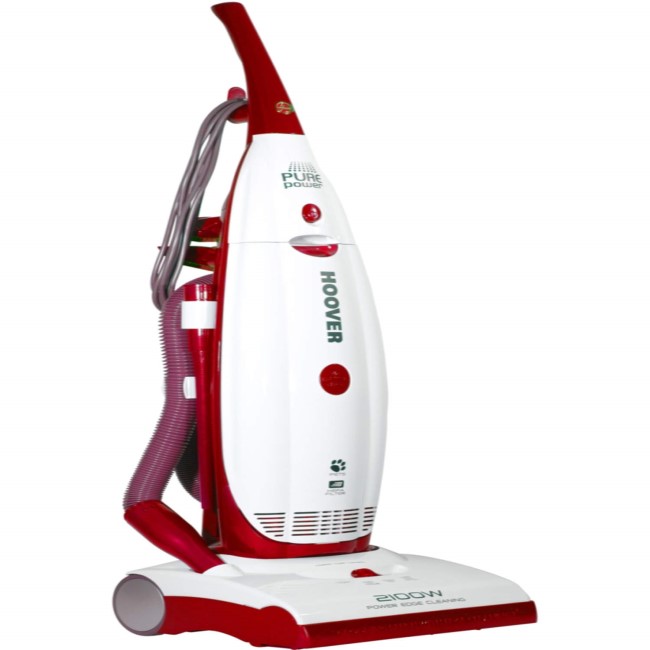 Hoover PU2115 PurePower 2100W Bagged Upright Vacuum Cleaner White And ...