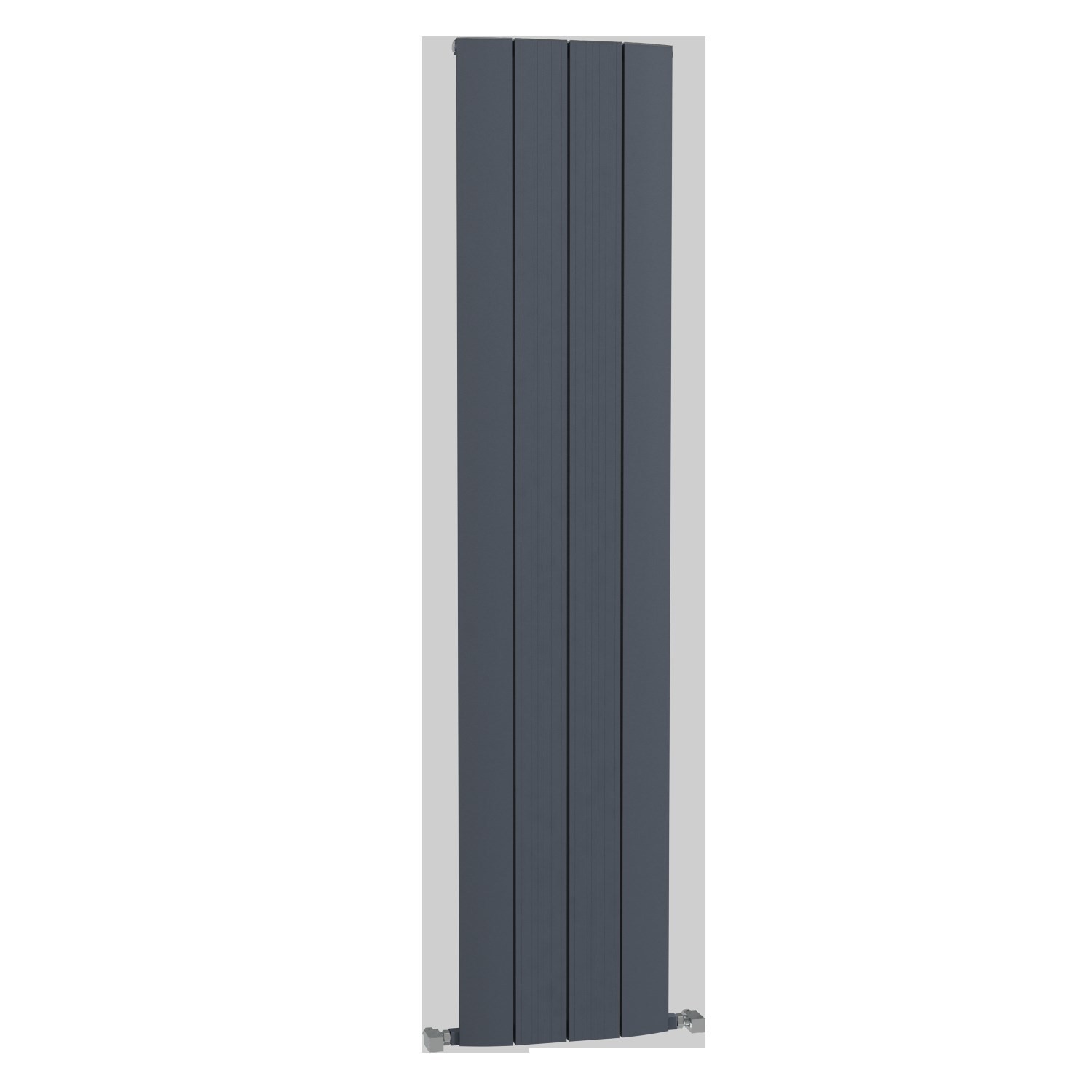 Vertical Anthracite Tall Flat Radiator - 1800 x 385mm RAD1205 ...
