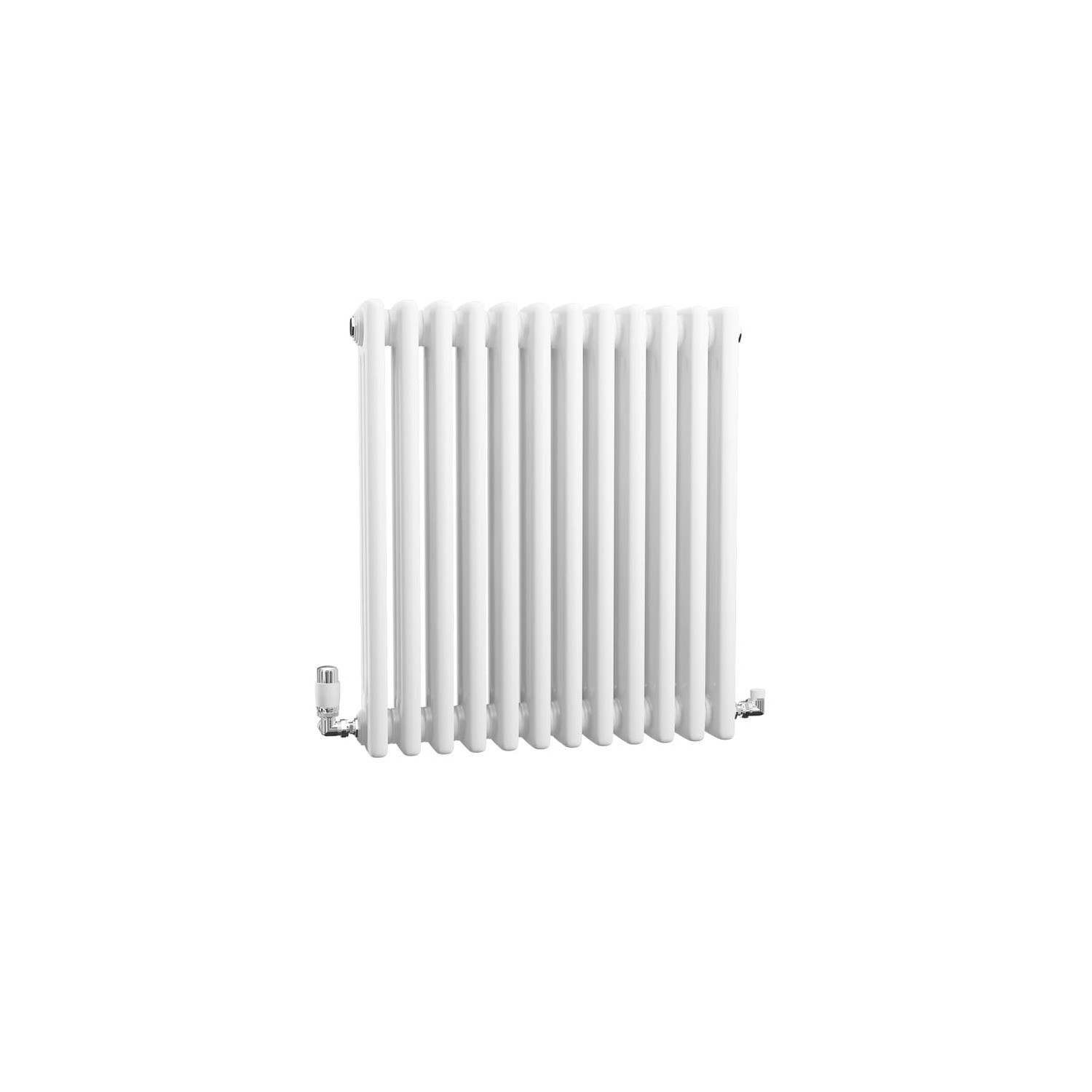 White Traditional Column Radiator - 600 x 554mm RAD601 | Appliances Direct