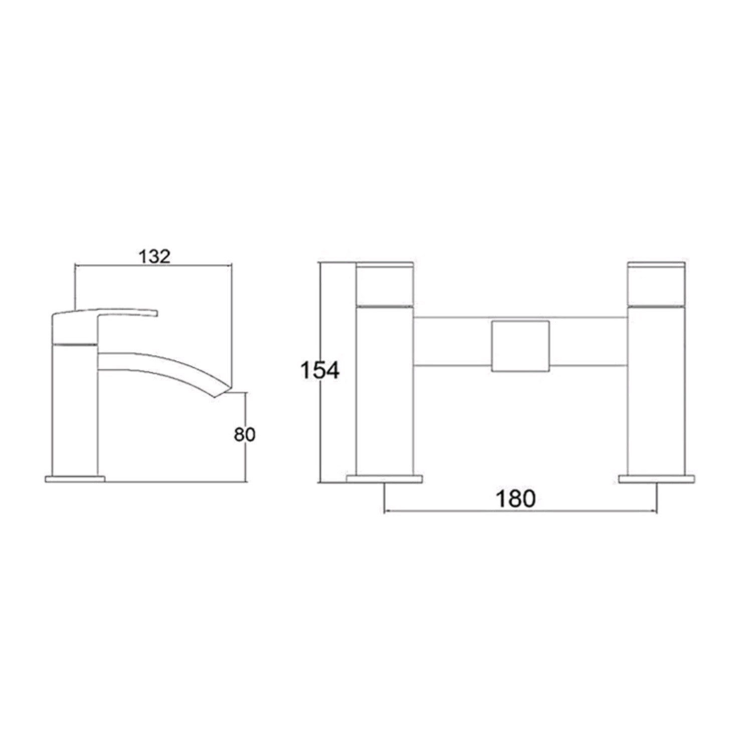 RAK Ceramics Metropolitan Bath Mixer Tap RAKMET3004 | Appliances Direct