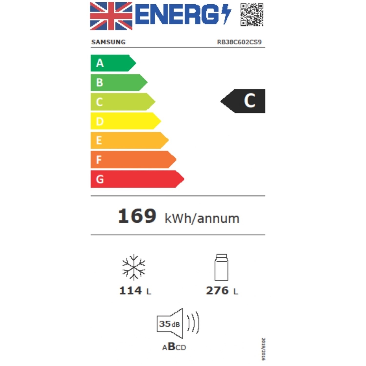 Samsung Series 5 390 Litre 70/30 Freestanding Fridge Freezer ...
