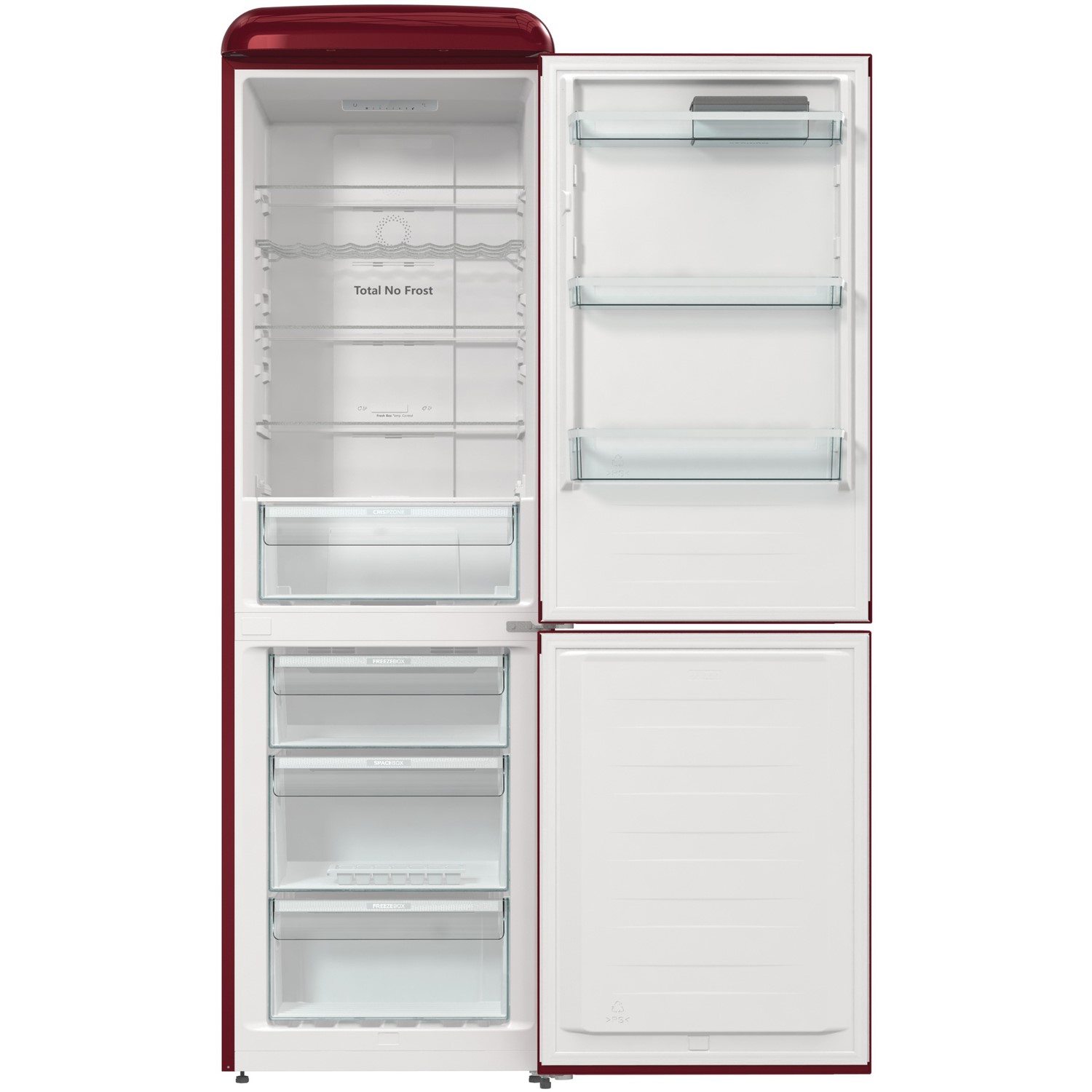Hisense 300 Litre 60/40 Freestanding Fridge Freezer - Red RB390N4RRDUK ...