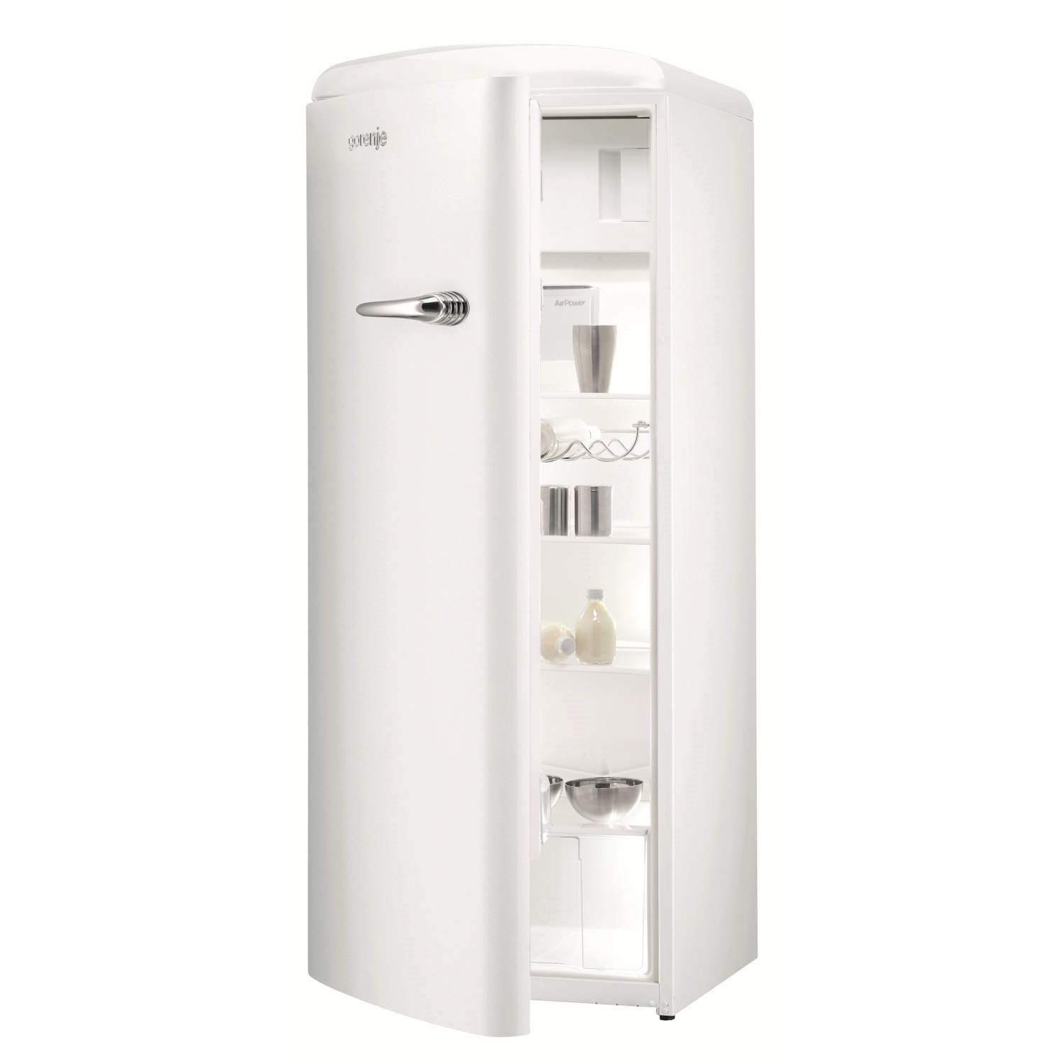 Gorenje RB60299OW-L Retro Style Left Hand Hinge Freestanding Fridge ...