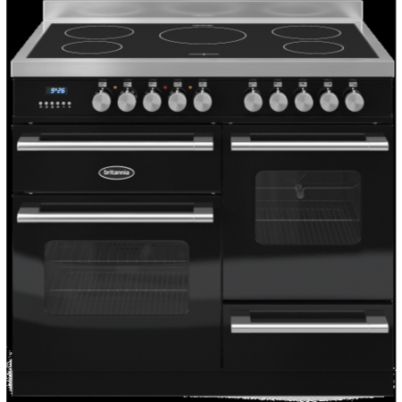 Britannia RC-10XGI-DE-K Delphi XG 100cm Electric Range Cooker With ...