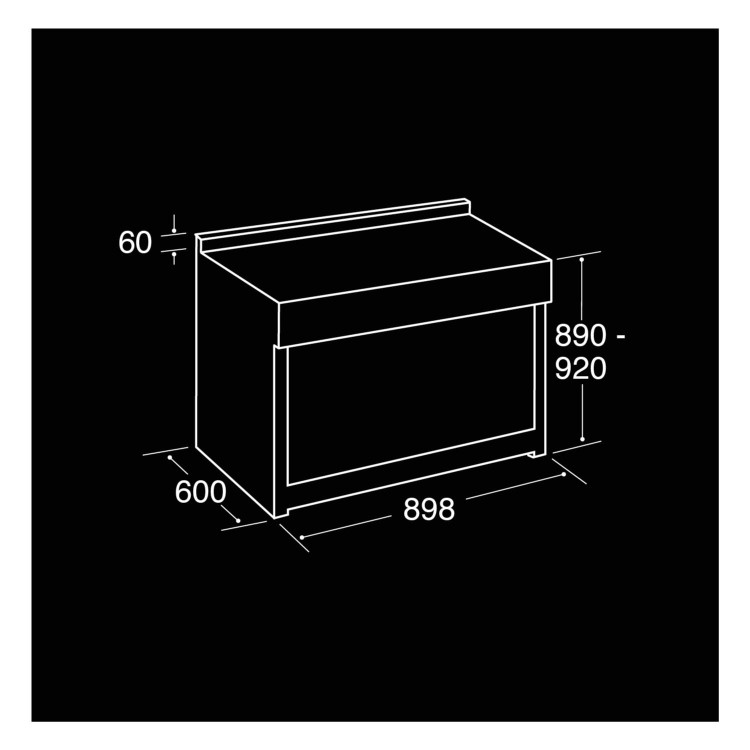 CDA RC9322SS 90cm Wide Double Oven Gas Range Cooker - Stainless Steel ...