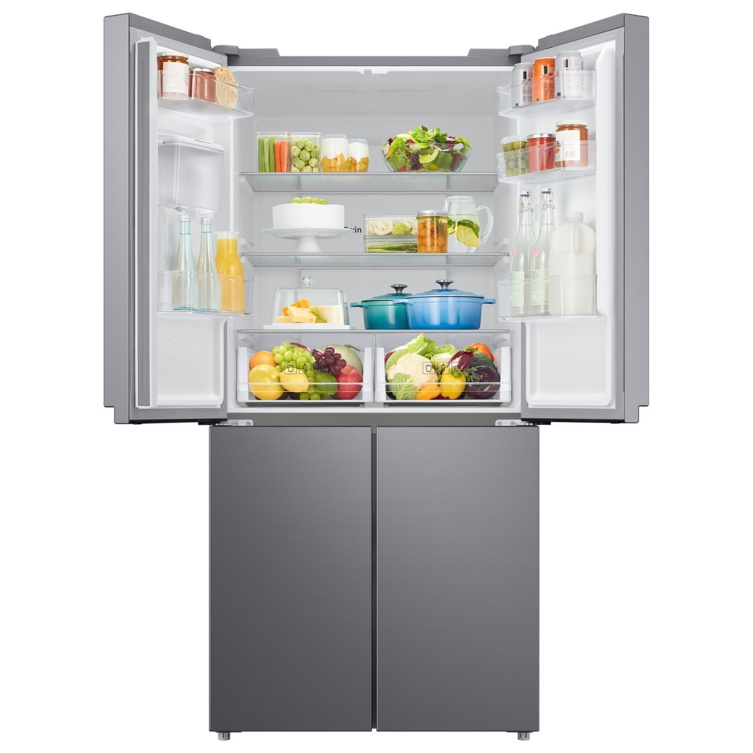 Samsung 488 Litre Four Door American Fridge Freezer with Twin Cooling ...