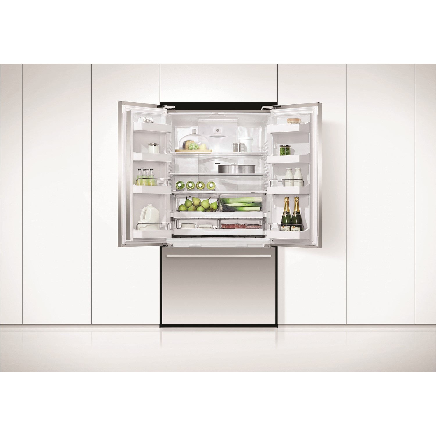 Fisher & Paykel 569 Litre French Style American Fridge Freezer - Stainless Steel RF610ADX5 ...