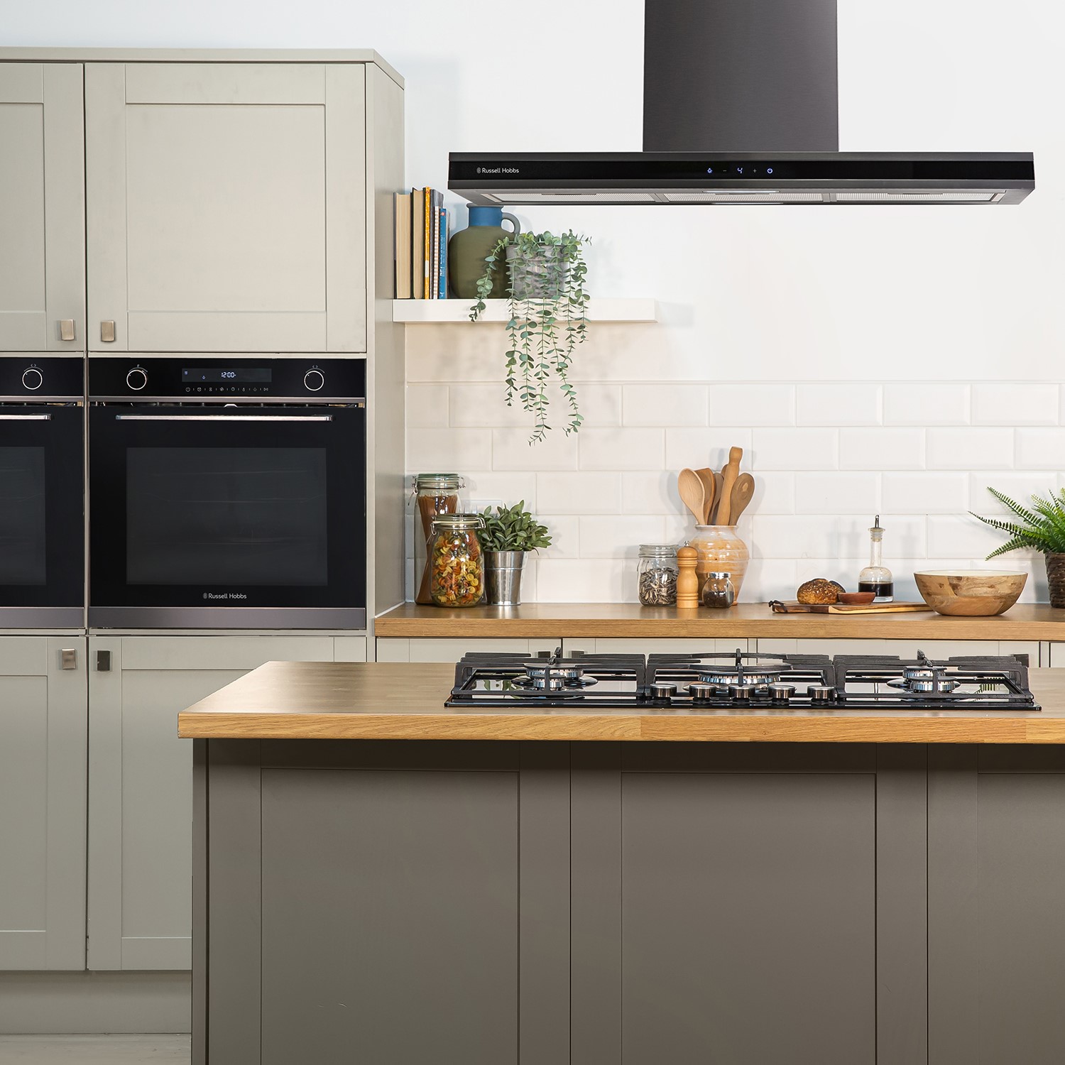 Russell Hobbs 86cm Gas Hob - Black RH86GH702DS | Appliances Direct