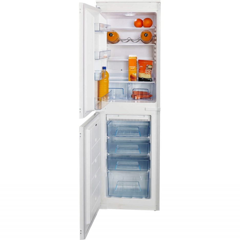 NordMende RIFF5050NF Frost Free 50-50 Sliding Rail Integrated Fridge ...