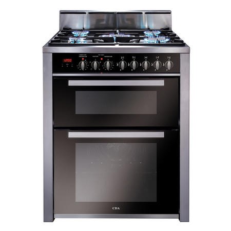 CDA RV701SS Double Oven 70cm Dual Fuel Range Cooker Stainless Steel ...