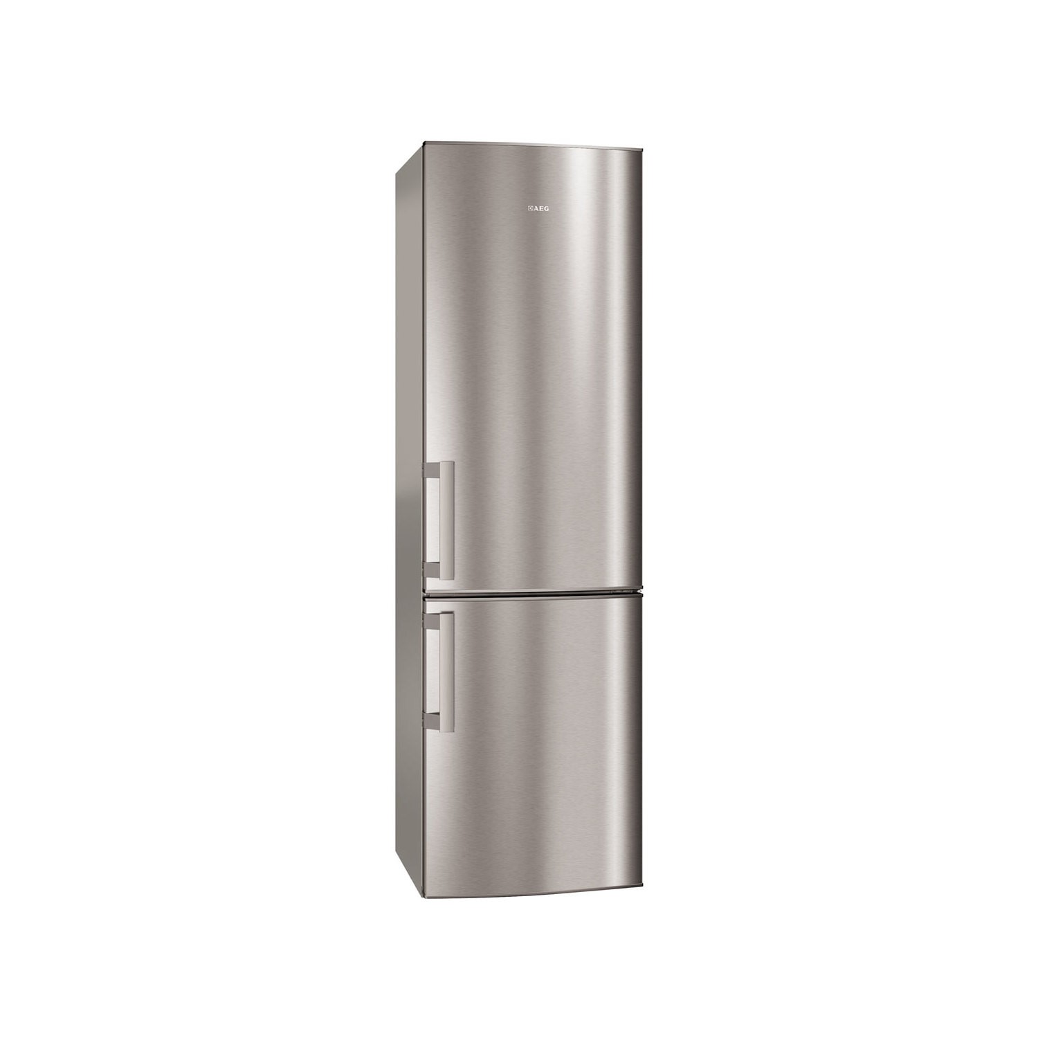 AEG S53420CNX2 Freestanding Fridge Freezer in Silver+Stainless Steel ...