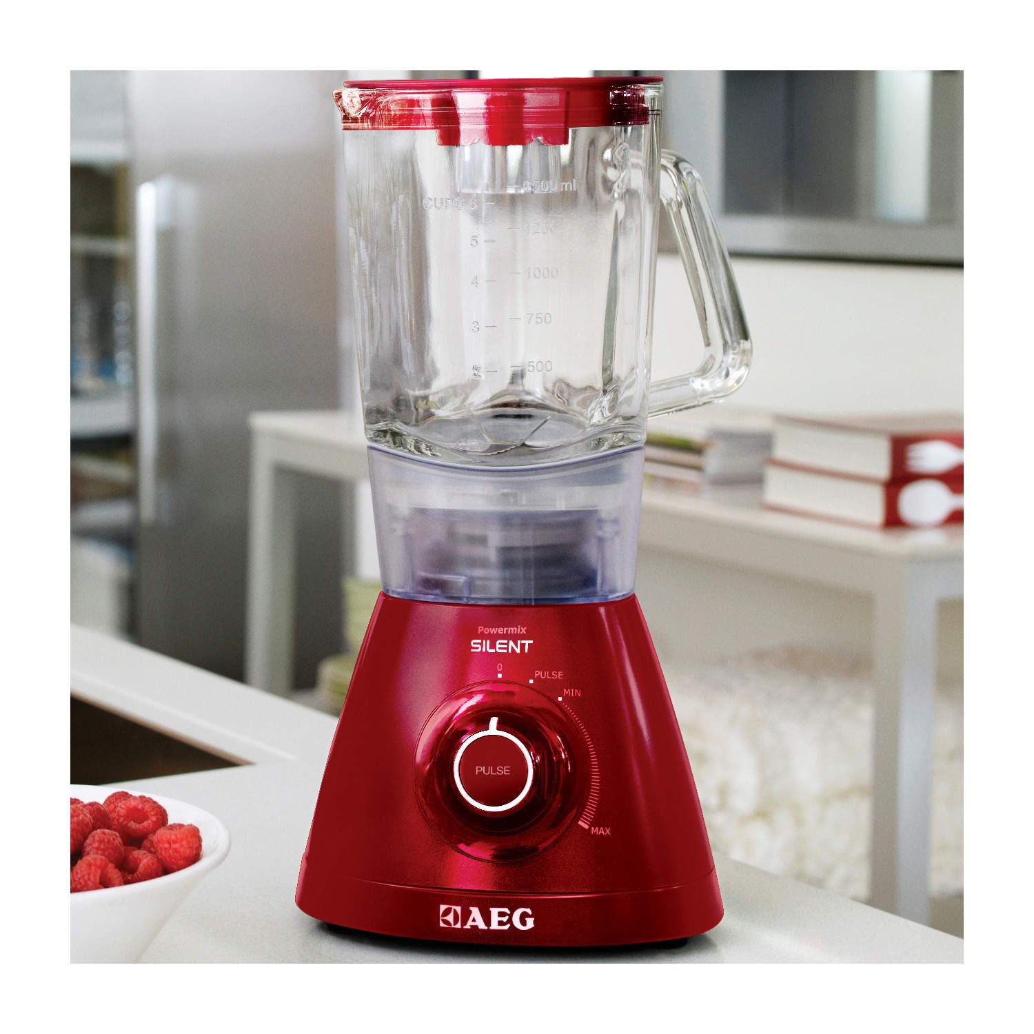 AEG SB4401-U Powermix Pro 1.5L Blender - Glossy Red | Appliances Direct